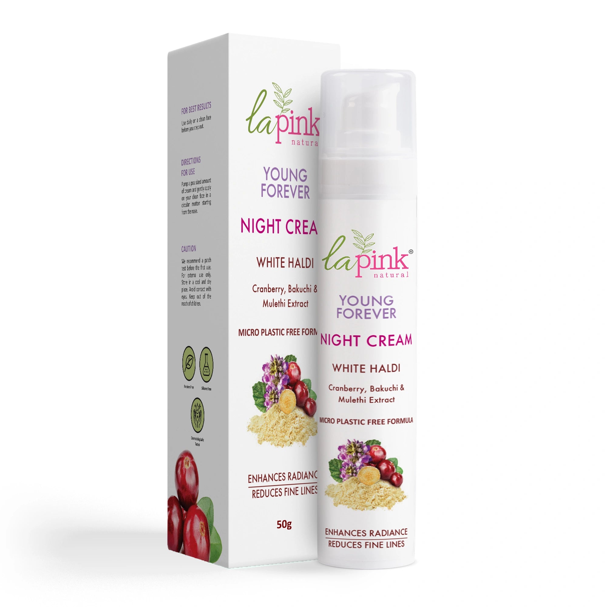 Buy Young Forever Night Cream with White Haldi Online in India - LaPink ...